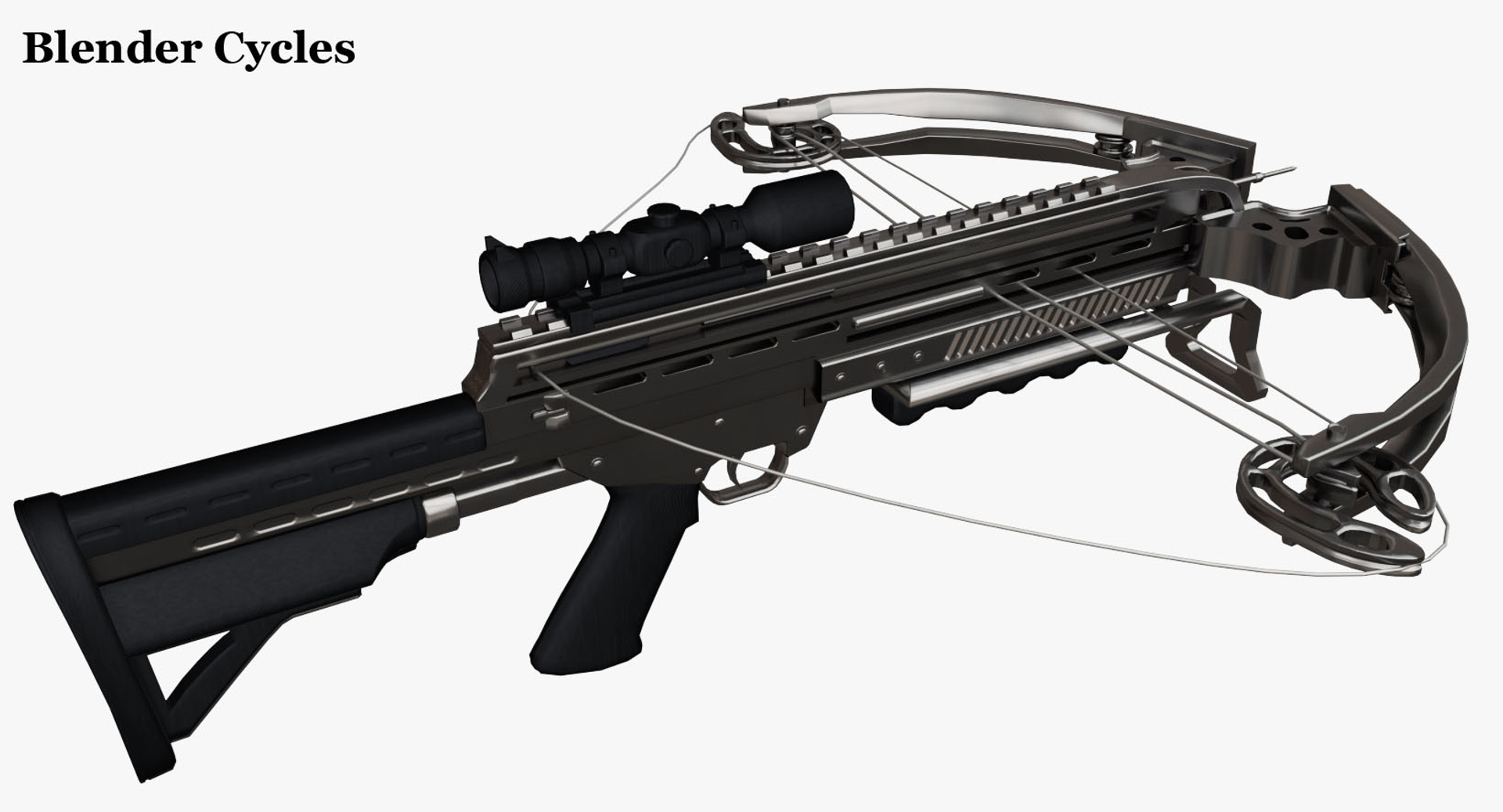 Modern crossbow 3D model - TurboSquid 1379813