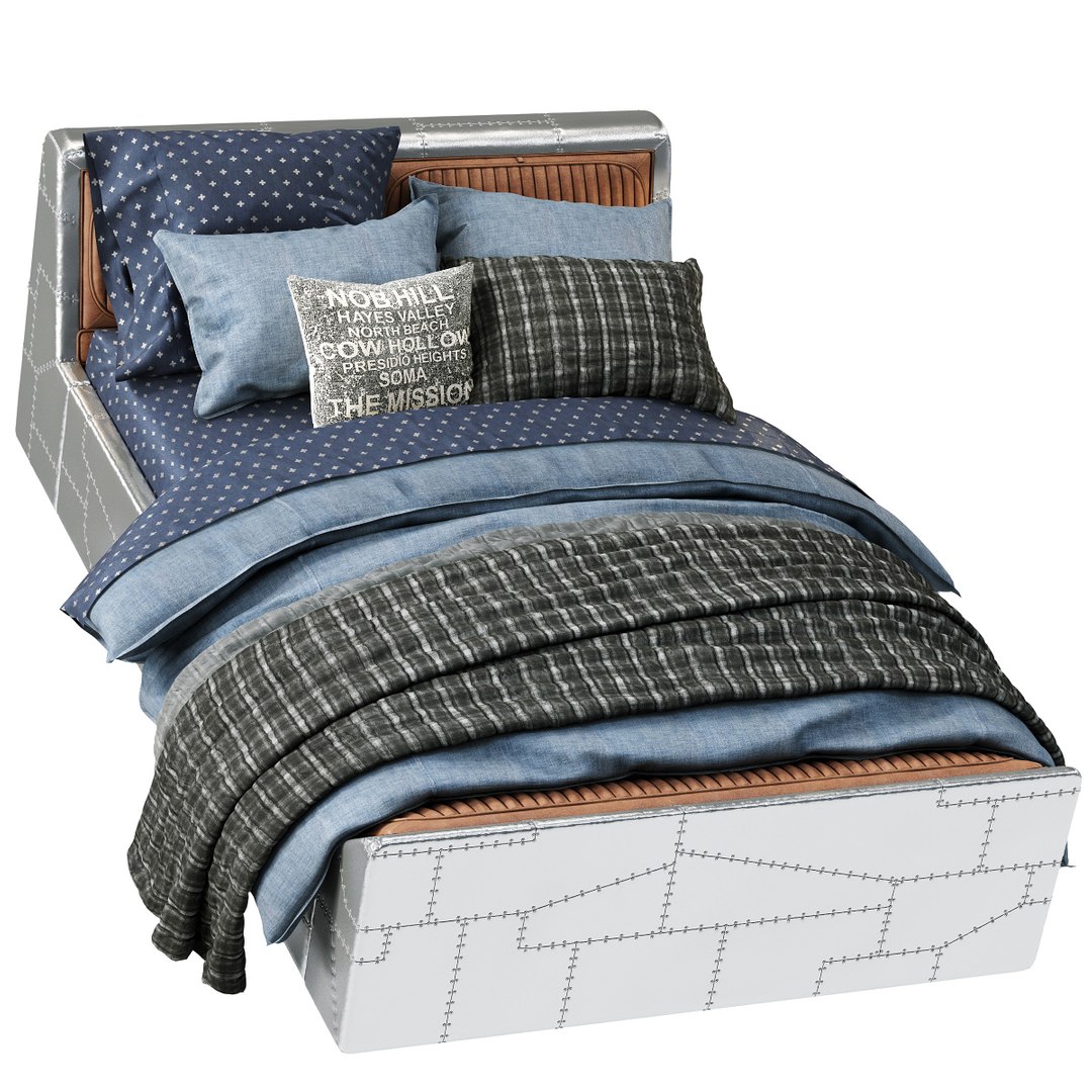 aviator storage bed 3d model