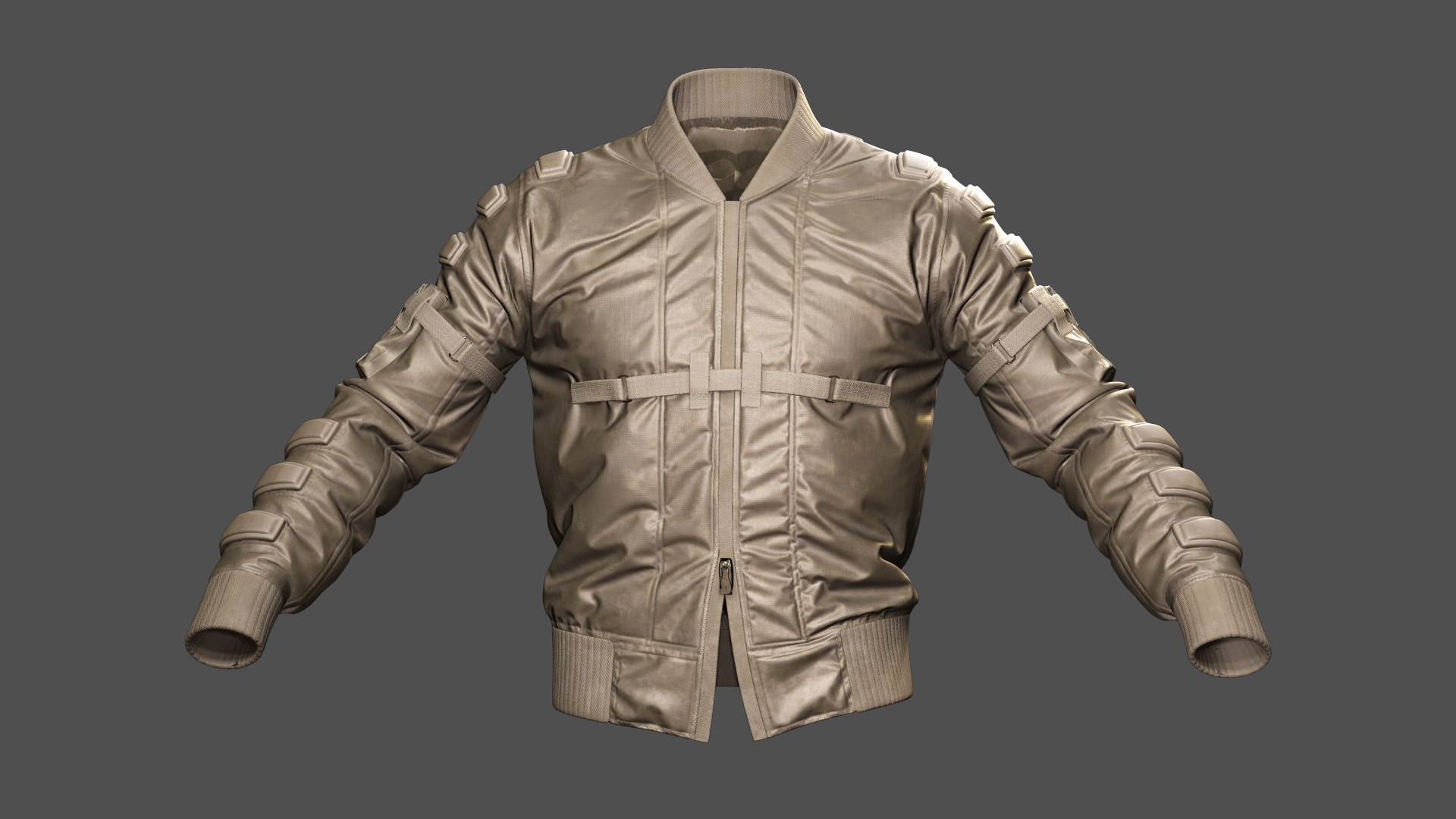 Bomber Jacket - Game Ready Outfit 3D Model - TurboSquid 2457434