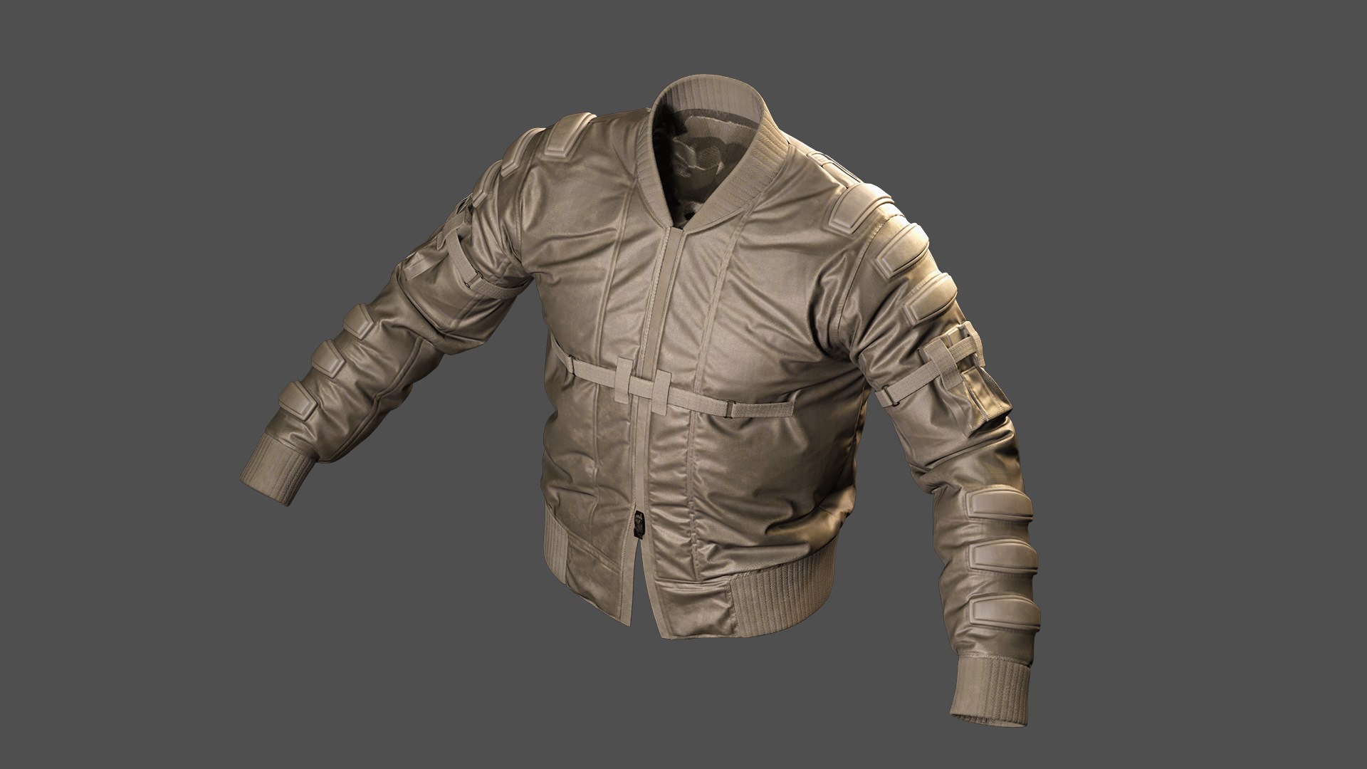 Bomber Jacket - Game Ready Outfit 3D Model - TurboSquid 2457434