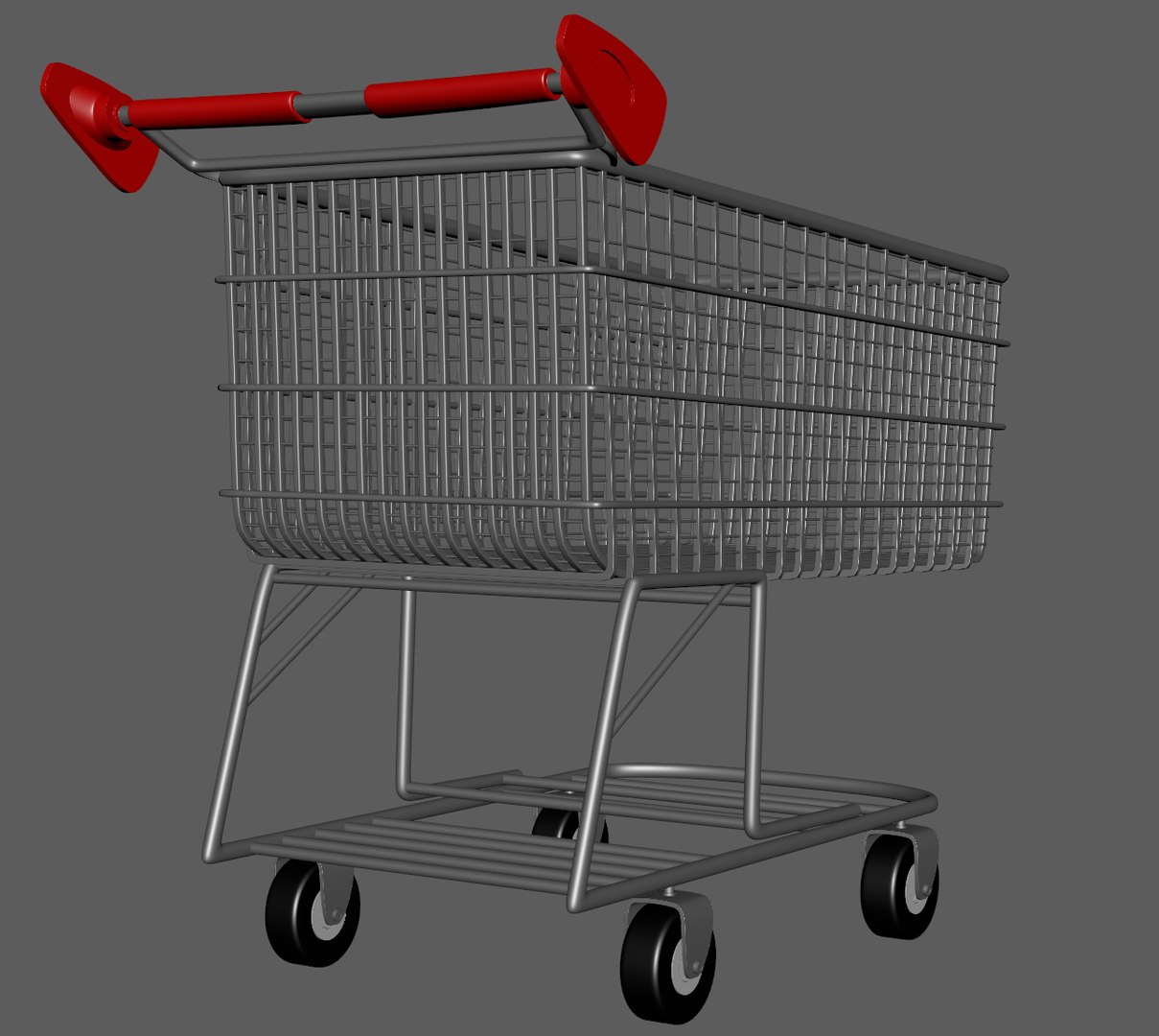 Supermarket cart market model - TurboSquid 1207524