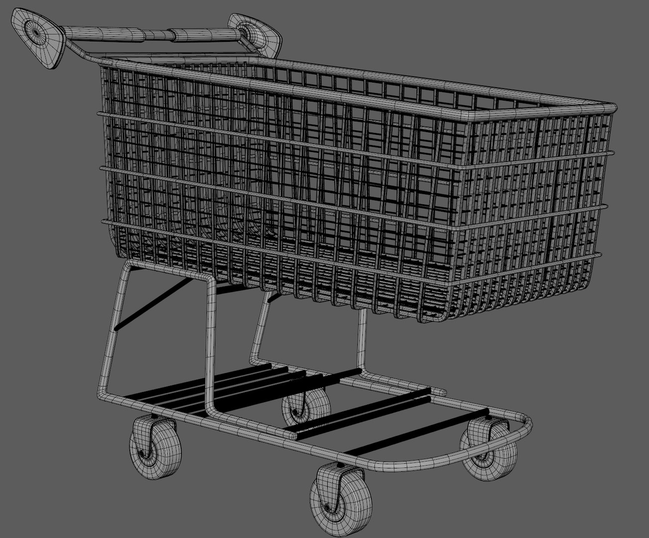Supermarket cart market model - TurboSquid 1207524
