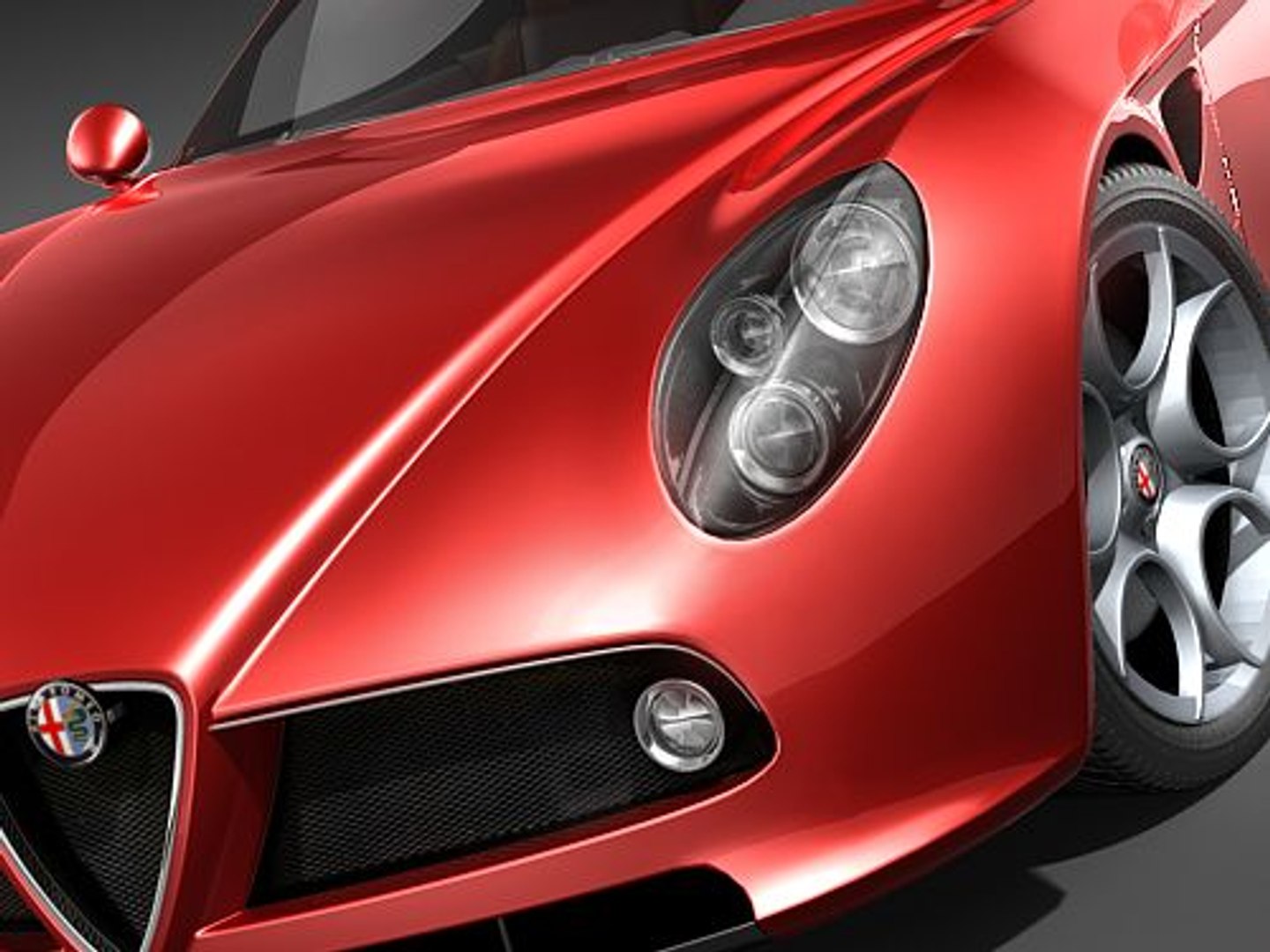 Alfa Romeo 8c Competizione 3d Model
