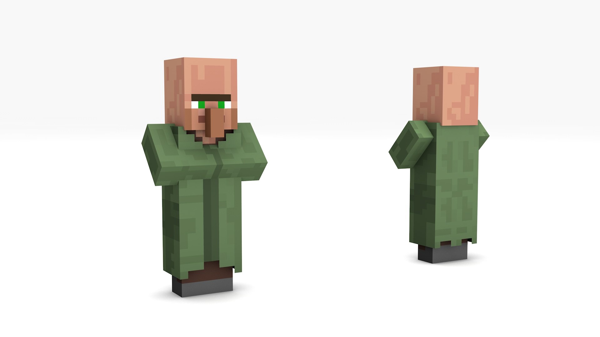 3D Model Villager Minecraft - TurboSquid 2348178
