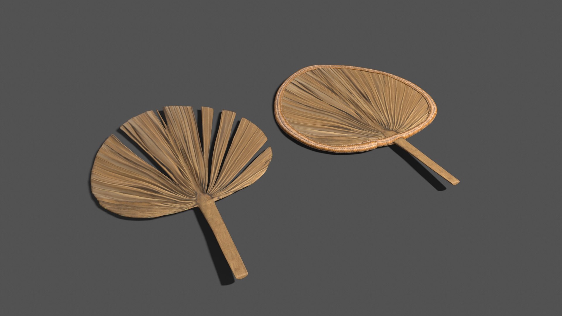3D Cattail Leaf Fan - TurboSquid 2239972