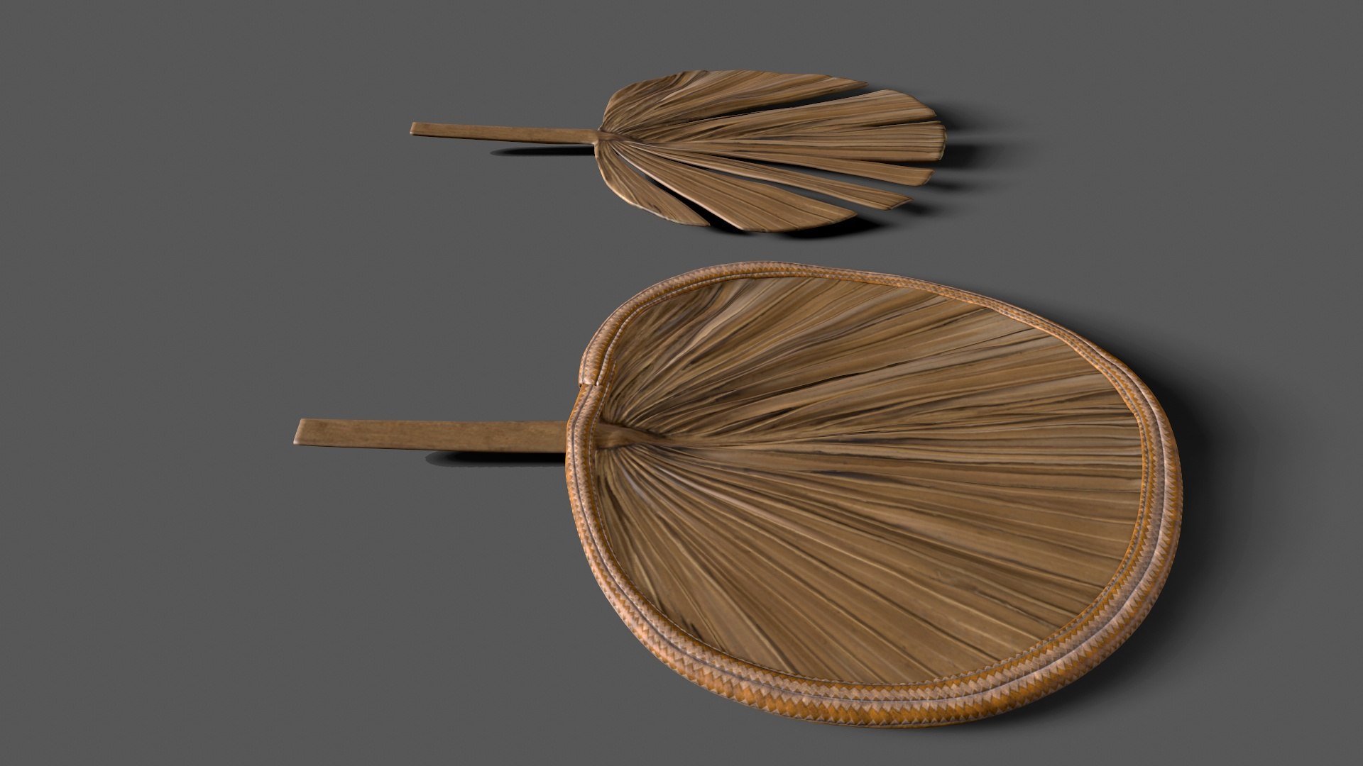 3D Cattail Leaf Fan - TurboSquid 2239972