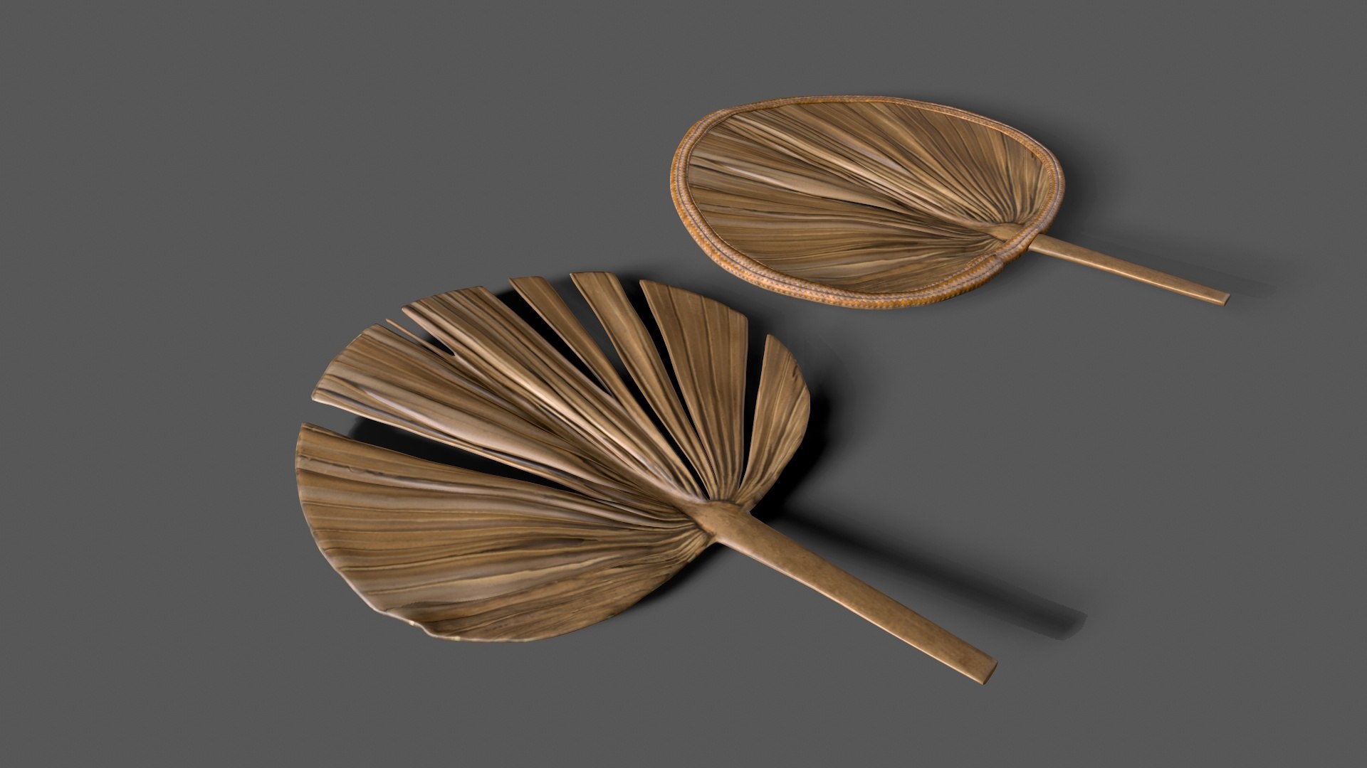 3D Cattail Leaf Fan - TurboSquid 2239972