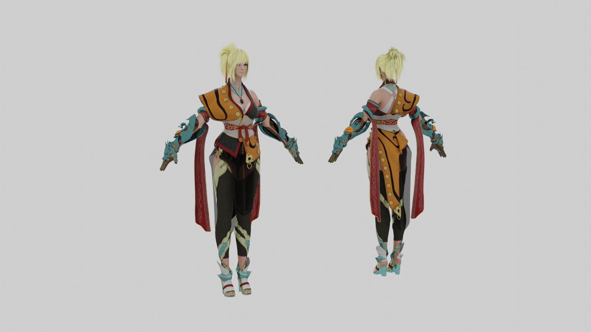 3D Mystic Warrior Model - TurboSquid 2080850