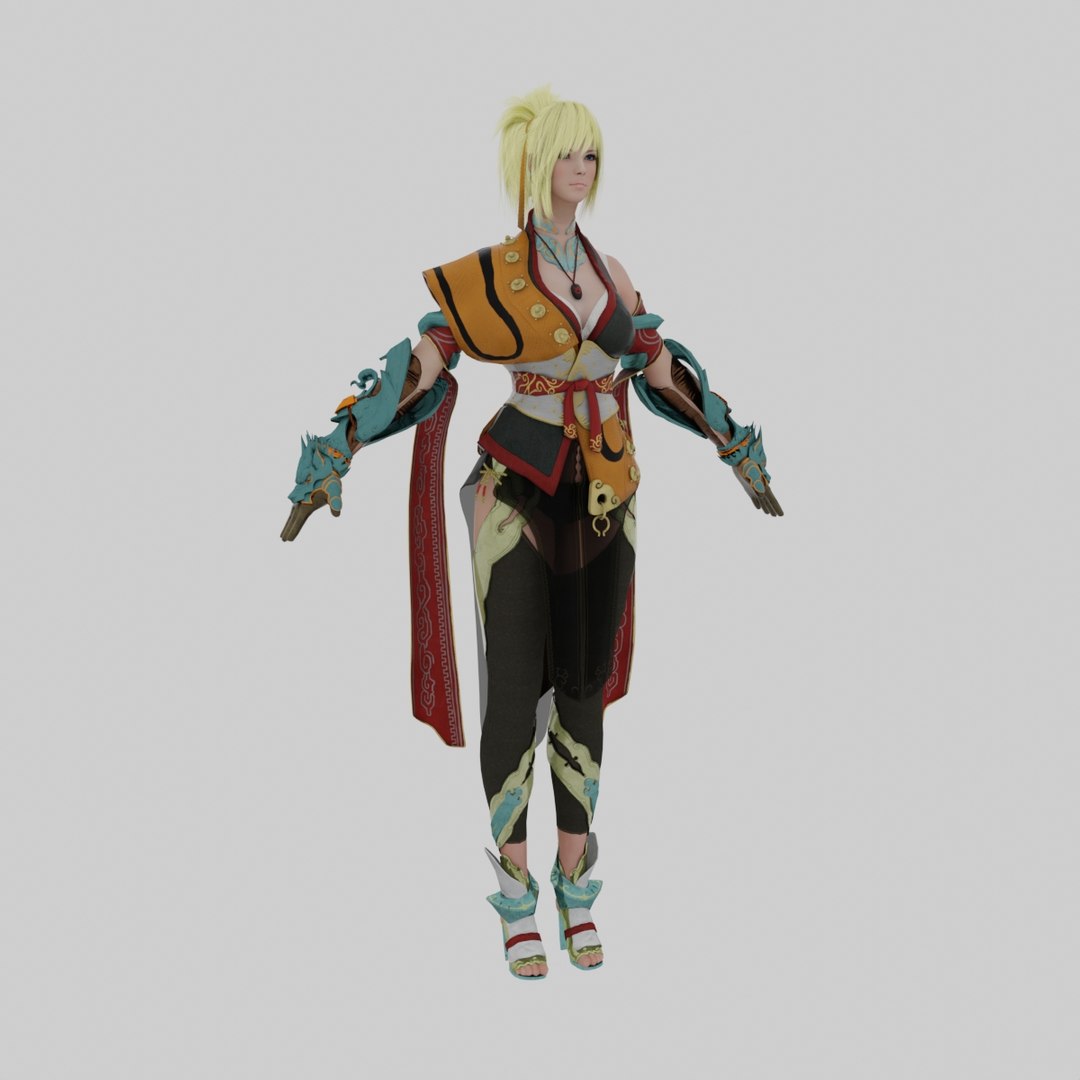3D Mystic Warrior Model - TurboSquid 2080850