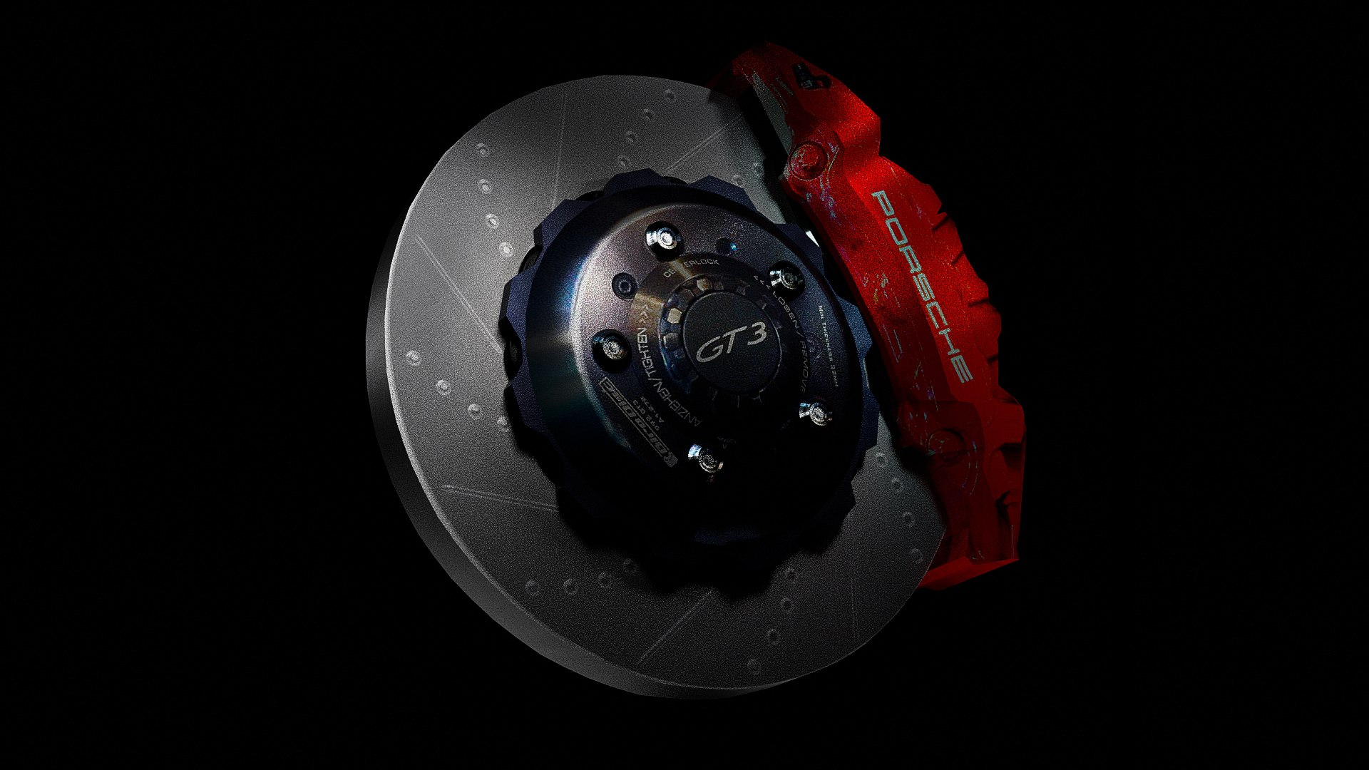 3D Model Brake Disc Porsche - TurboSquid 2467236