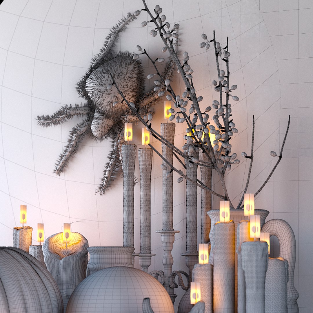 Set Halloween 3D Model - TurboSquid 1641915