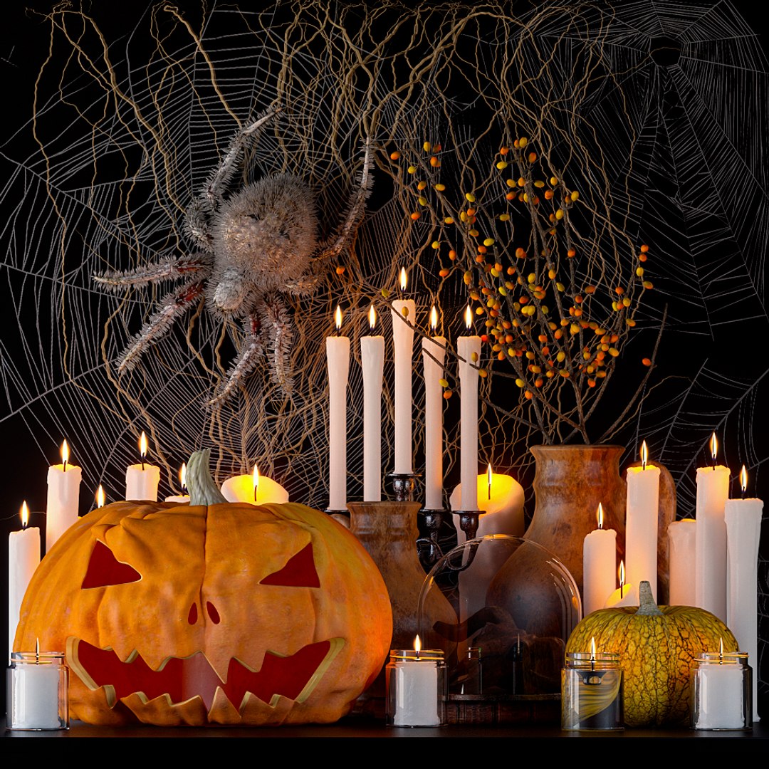 Set Halloween 3D Model - TurboSquid 1641915