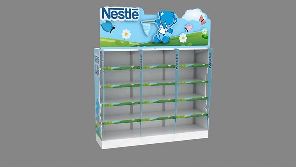 modelo 3d Estantería de exhibición de Nestlé - TurboSquid 2275703