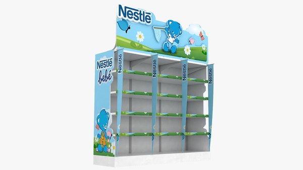 modelo 3d Estantería de exhibición de Nestlé - TurboSquid 2275703