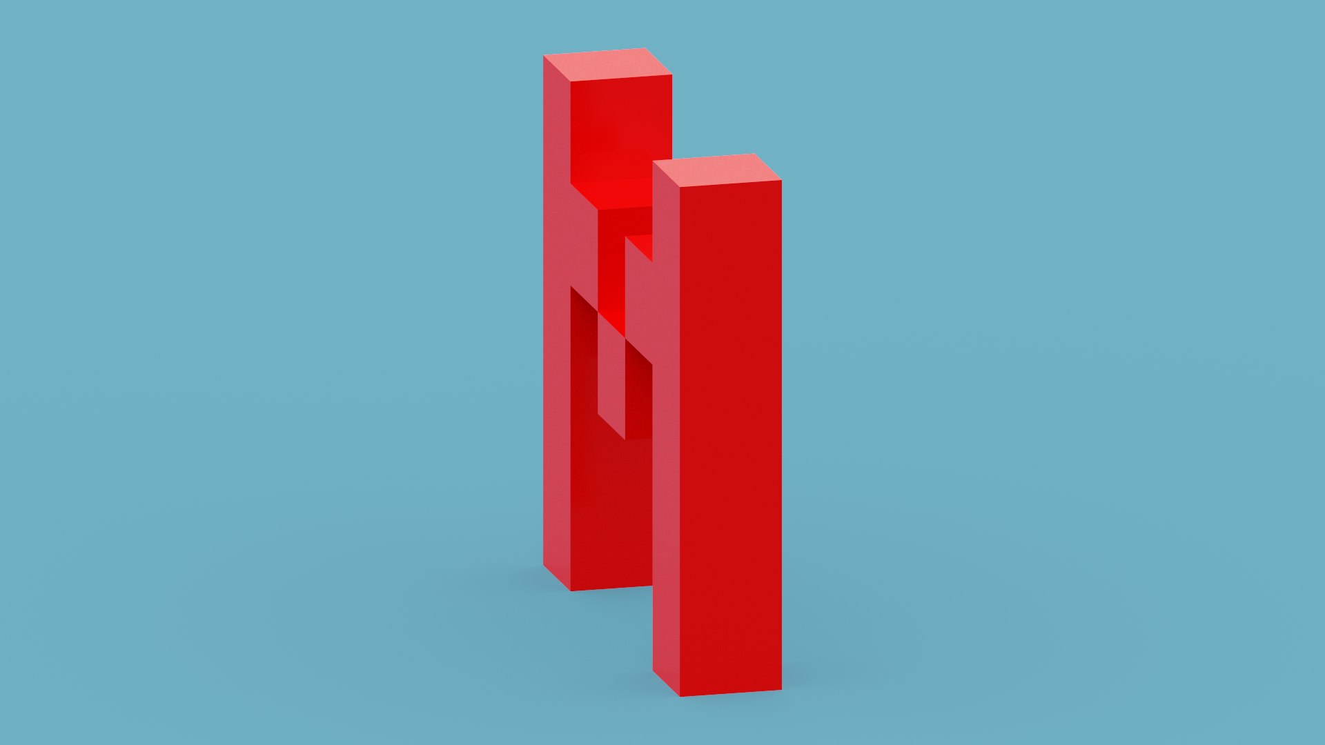 3D Pixel Letter M Model - TurboSquid 1981364
