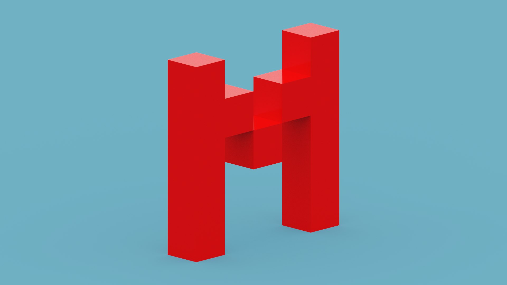 3D Pixel Letter M Model - TurboSquid 1981364