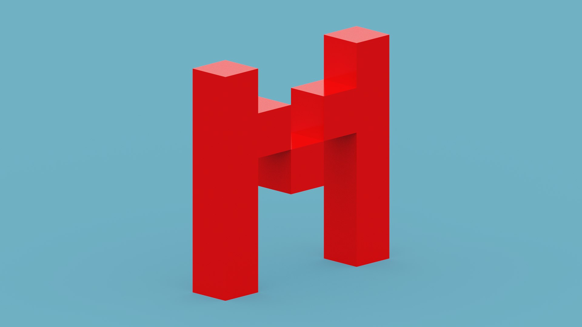 3D Pixel Letter M Model - TurboSquid 1981364