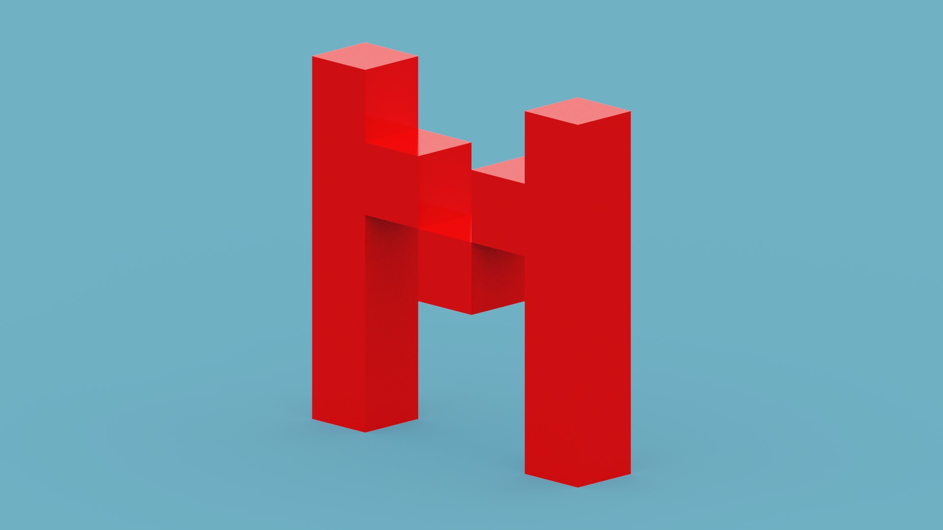 3D Pixel Letter M Model - TurboSquid 1981364