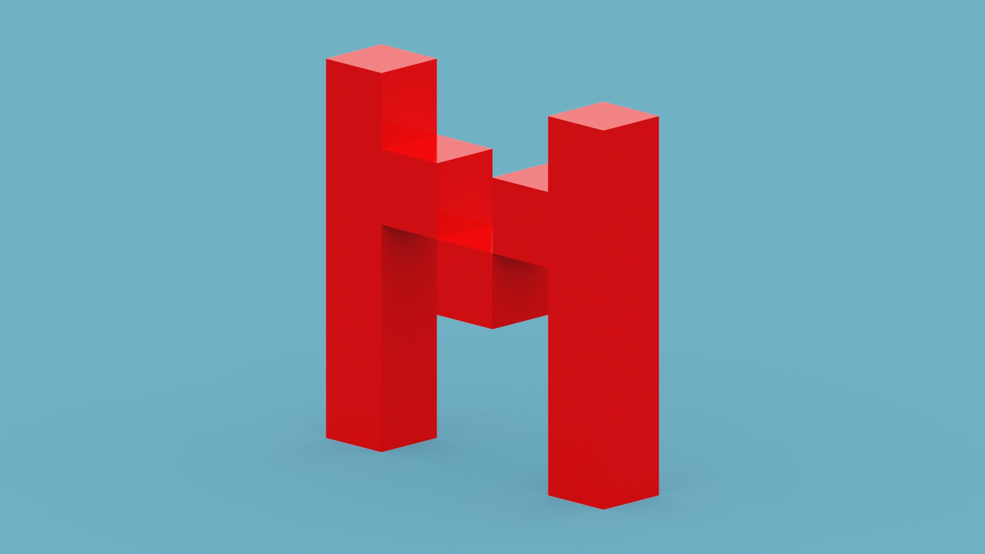 3D Pixel Letter M Model - TurboSquid 1981364