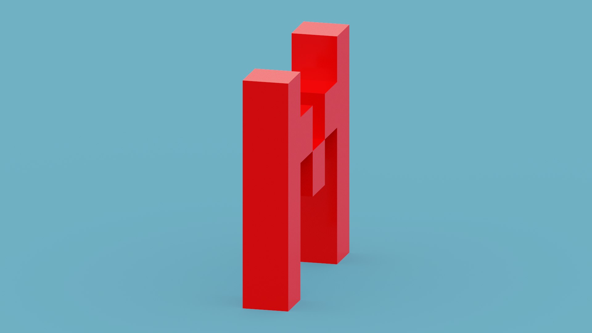 3D Pixel Letter M Model - TurboSquid 1981364