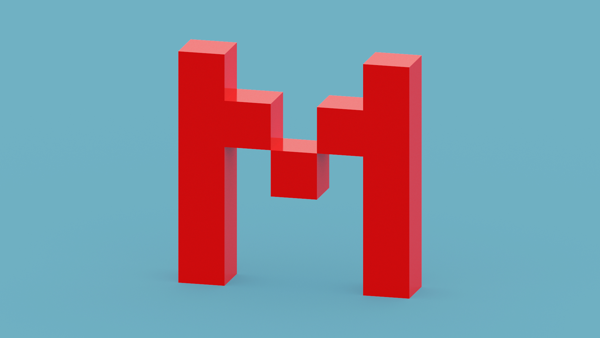 3D Pixel Letter M Model - TurboSquid 1981364