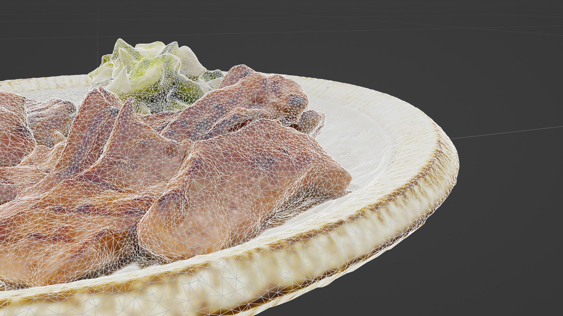 Real Japanese Gyutan Beef tongue food 3D - TurboSquid 2110780