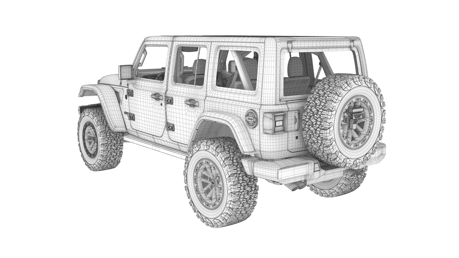 Jeep Wrangler Rubicon 392 2025 3D Model - TurboSquid 2270039