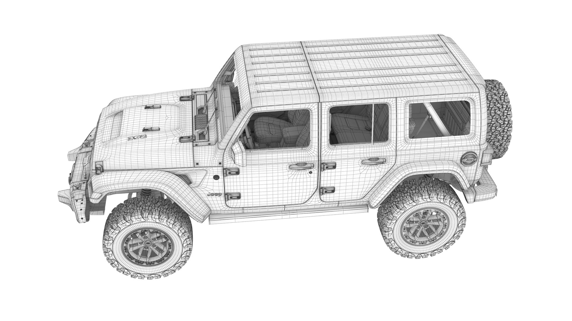 Jeep Wrangler Rubicon 392 2025 3D Model - TurboSquid 2270039