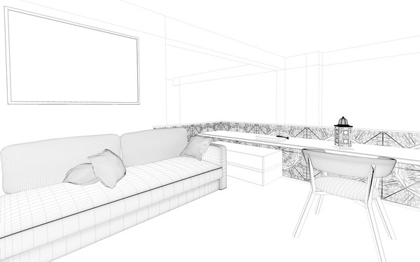 Simple living room 3D model - TurboSquid 1706145