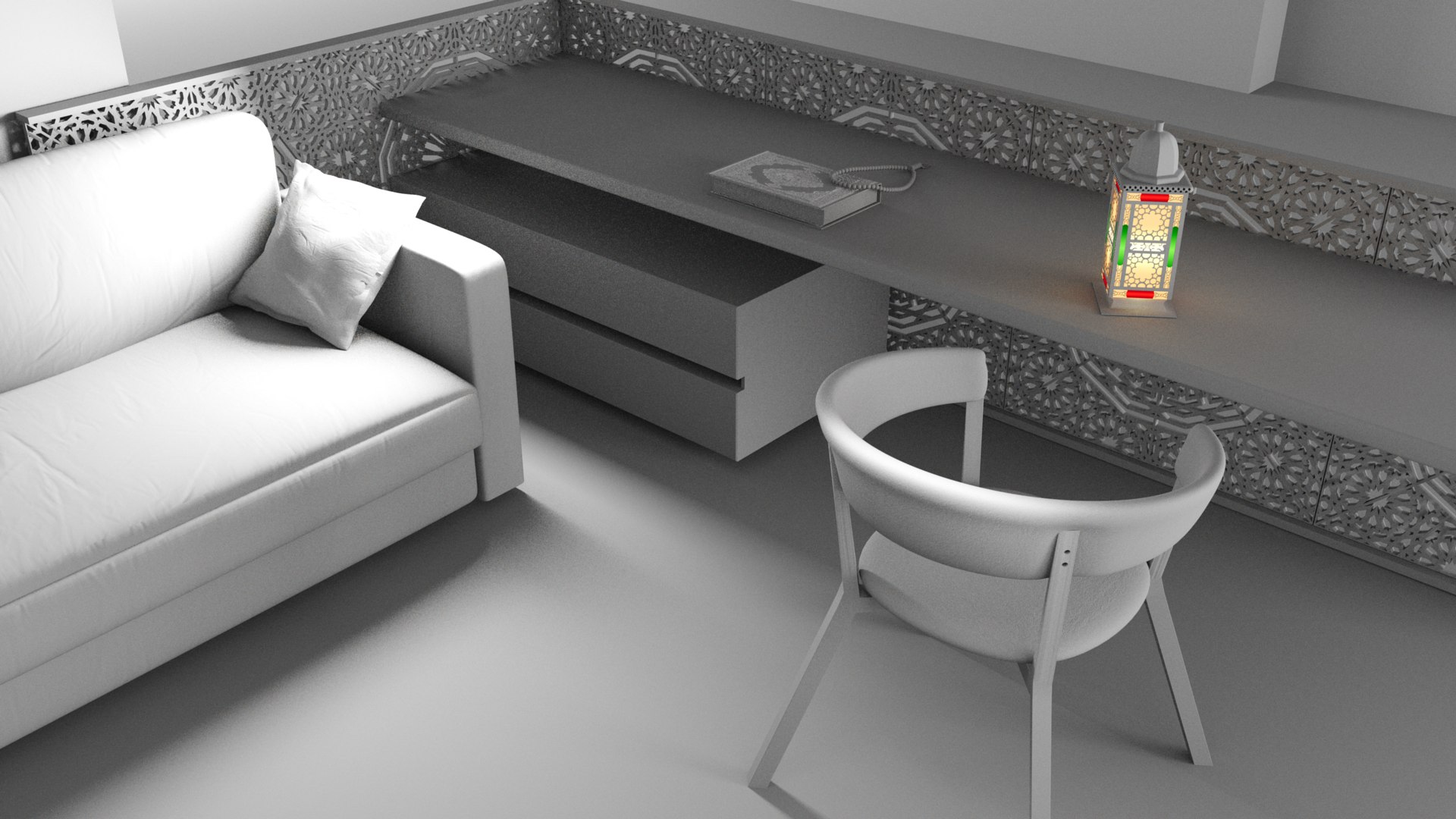 Simple Living Room 3D Model - TurboSquid 1706145