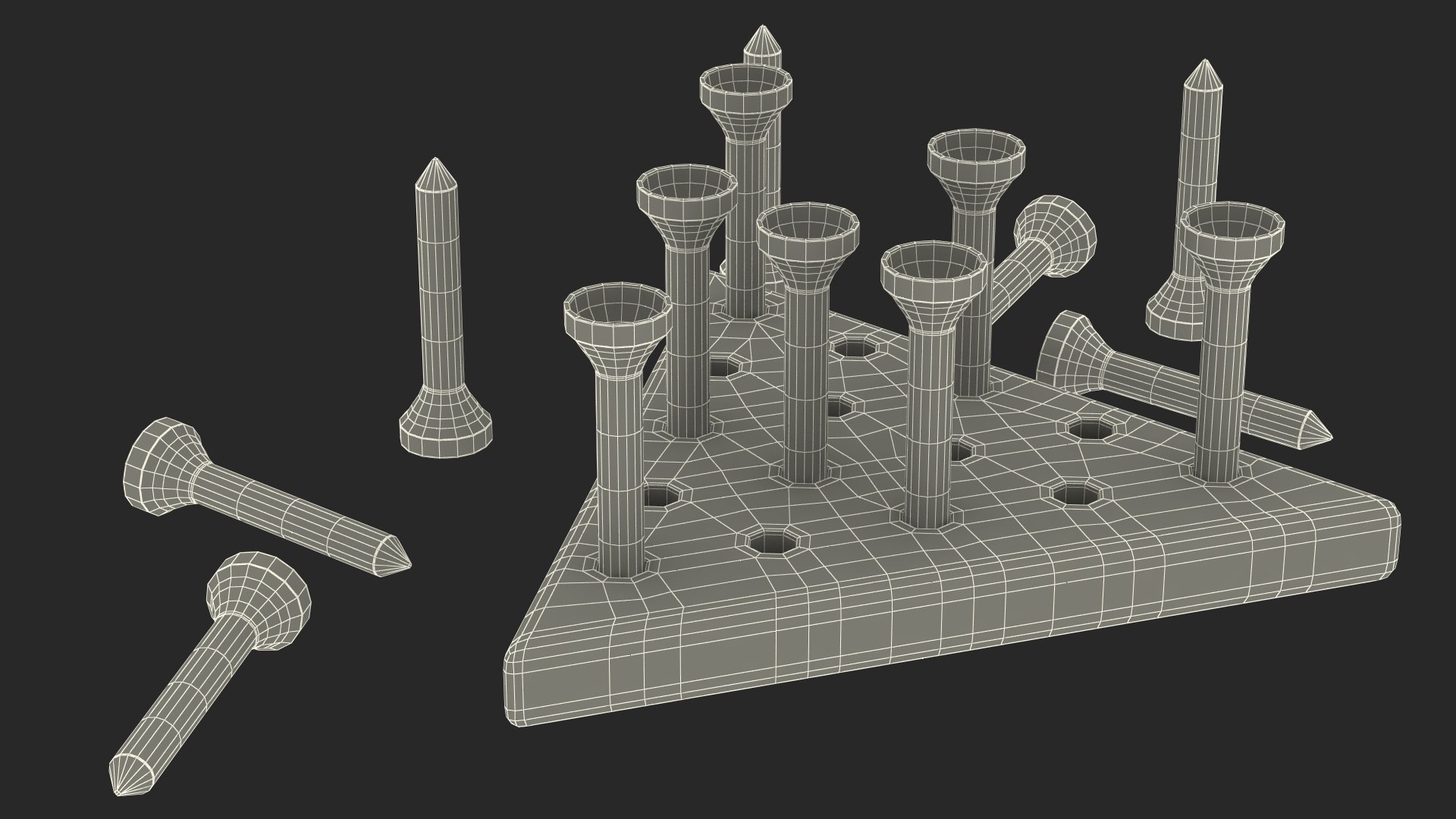 3D Peg Game Played model - TurboSquid 2046583