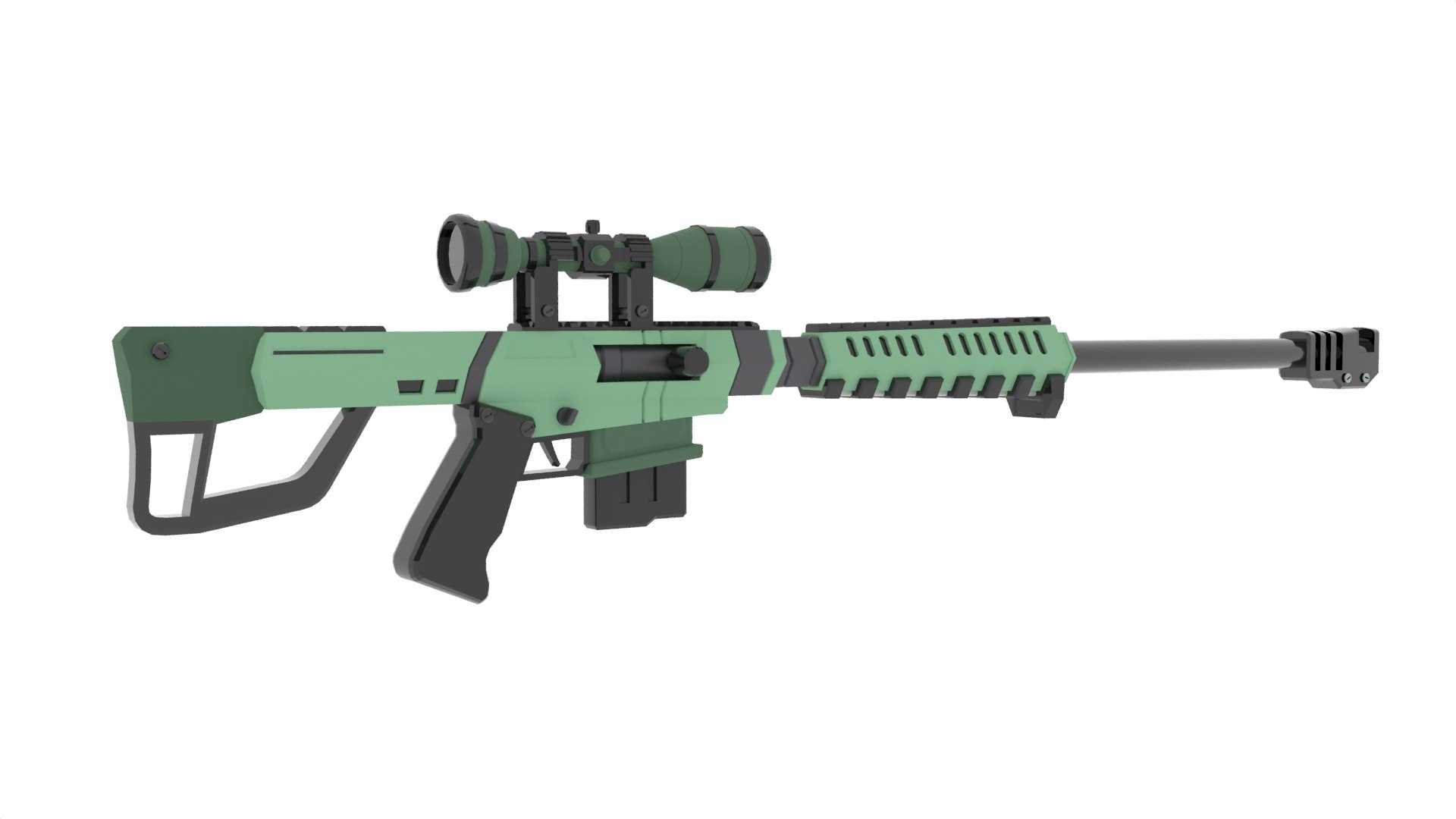 Sniper Rifle 1 Gun Weapon 3D Model - TurboSquid 2273950