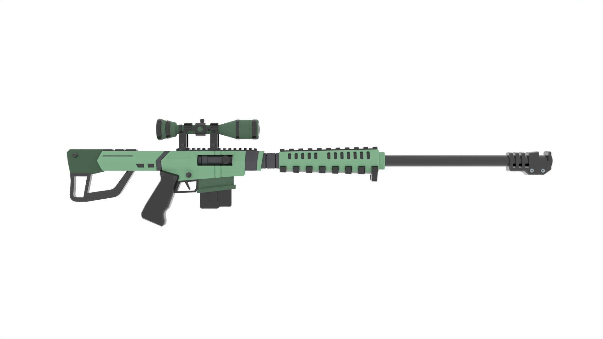 Sniper Rifle 1 Gun Weapon 3D Model - TurboSquid 2273950