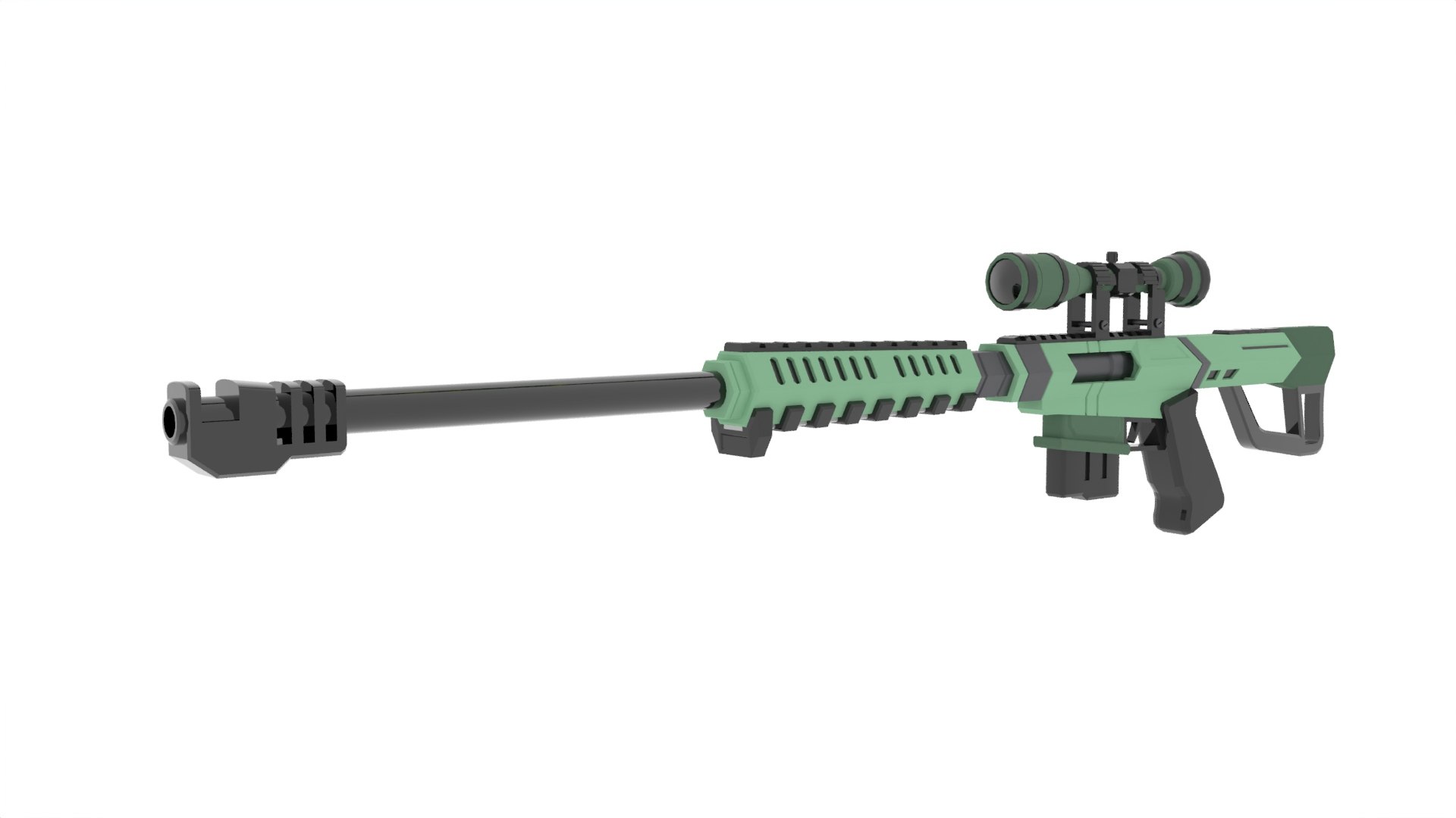 Sniper Rifle 1 Gun Weapon 3D Model - TurboSquid 2273950
