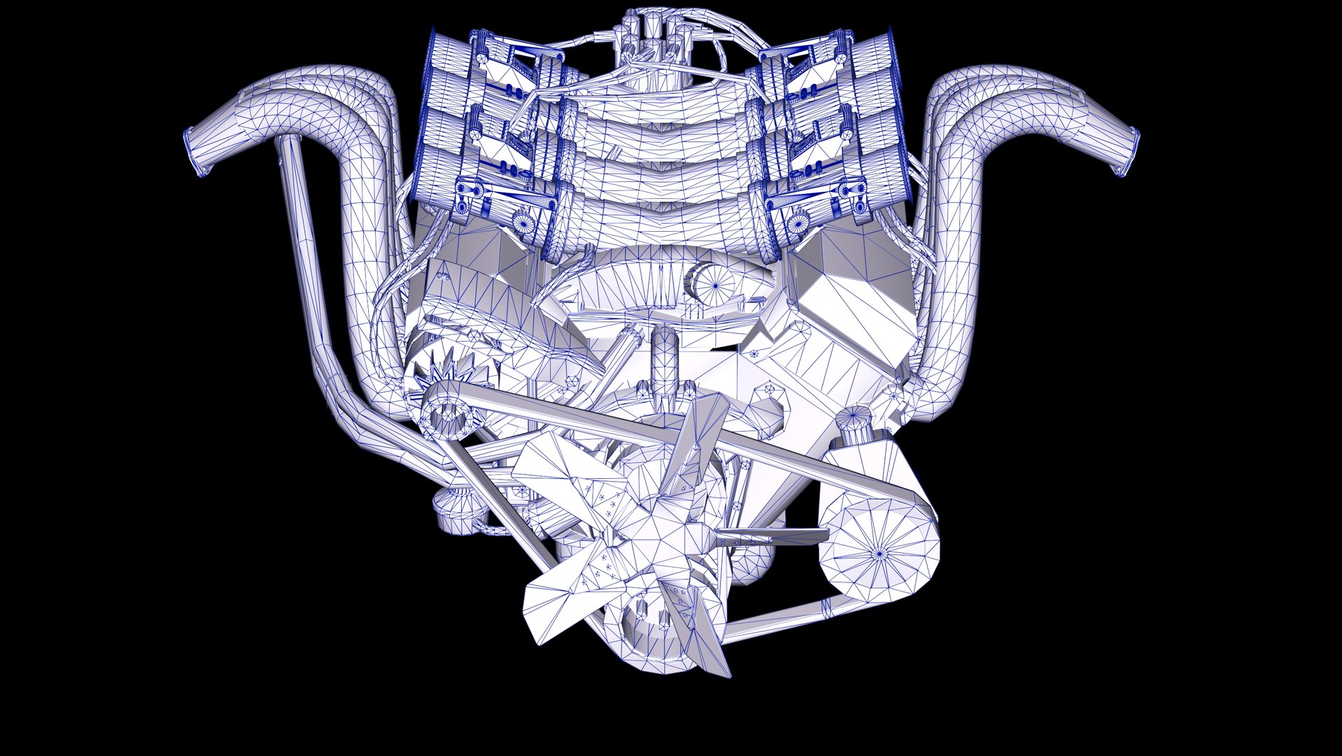 Bumblebee Z28 Camaro Custom V8 Engine 3D Model - TurboSquid 2359157
