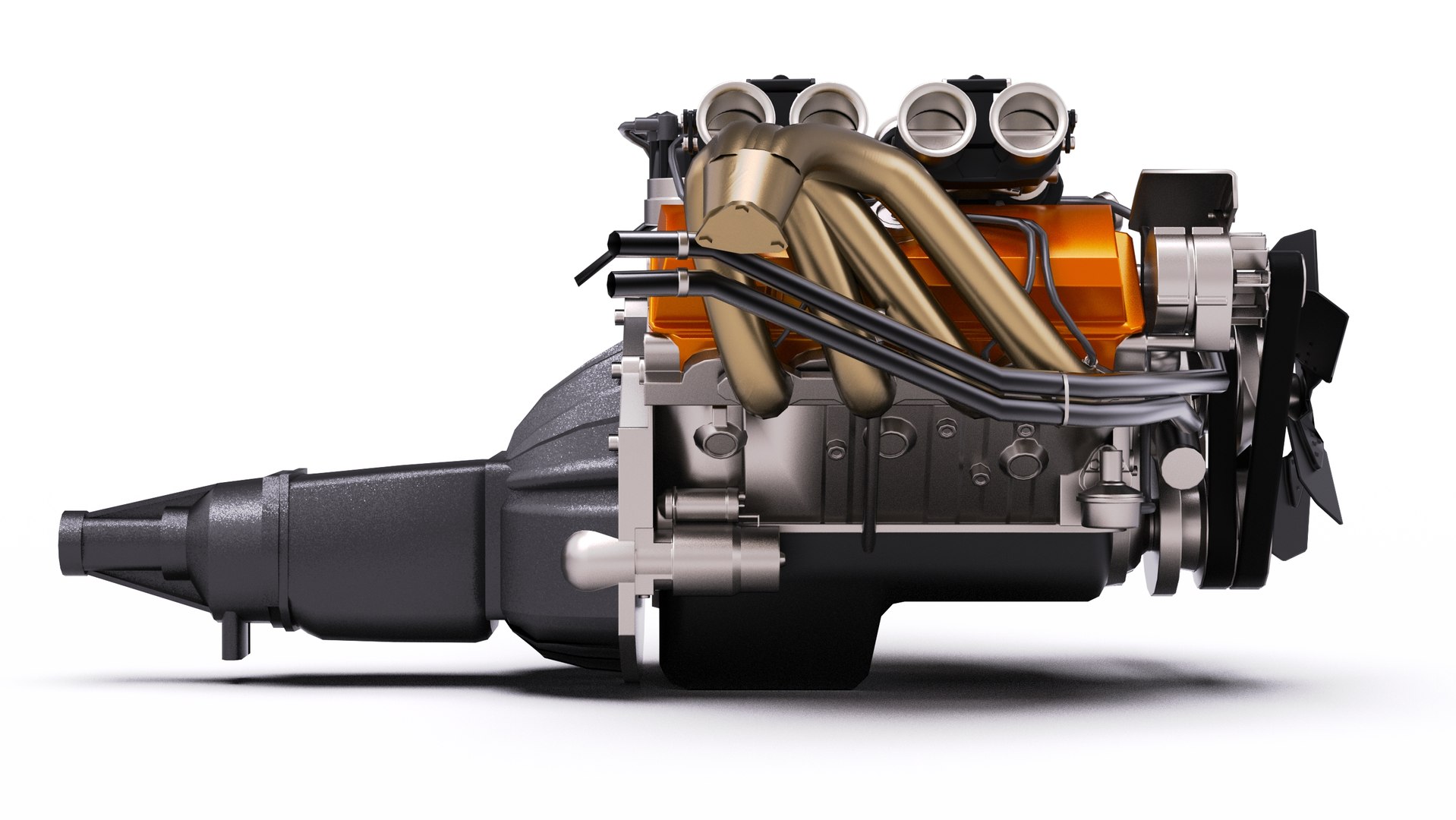 Bumblebee Z28 Camaro Custom V8 Engine 3D Model - TurboSquid 2359157