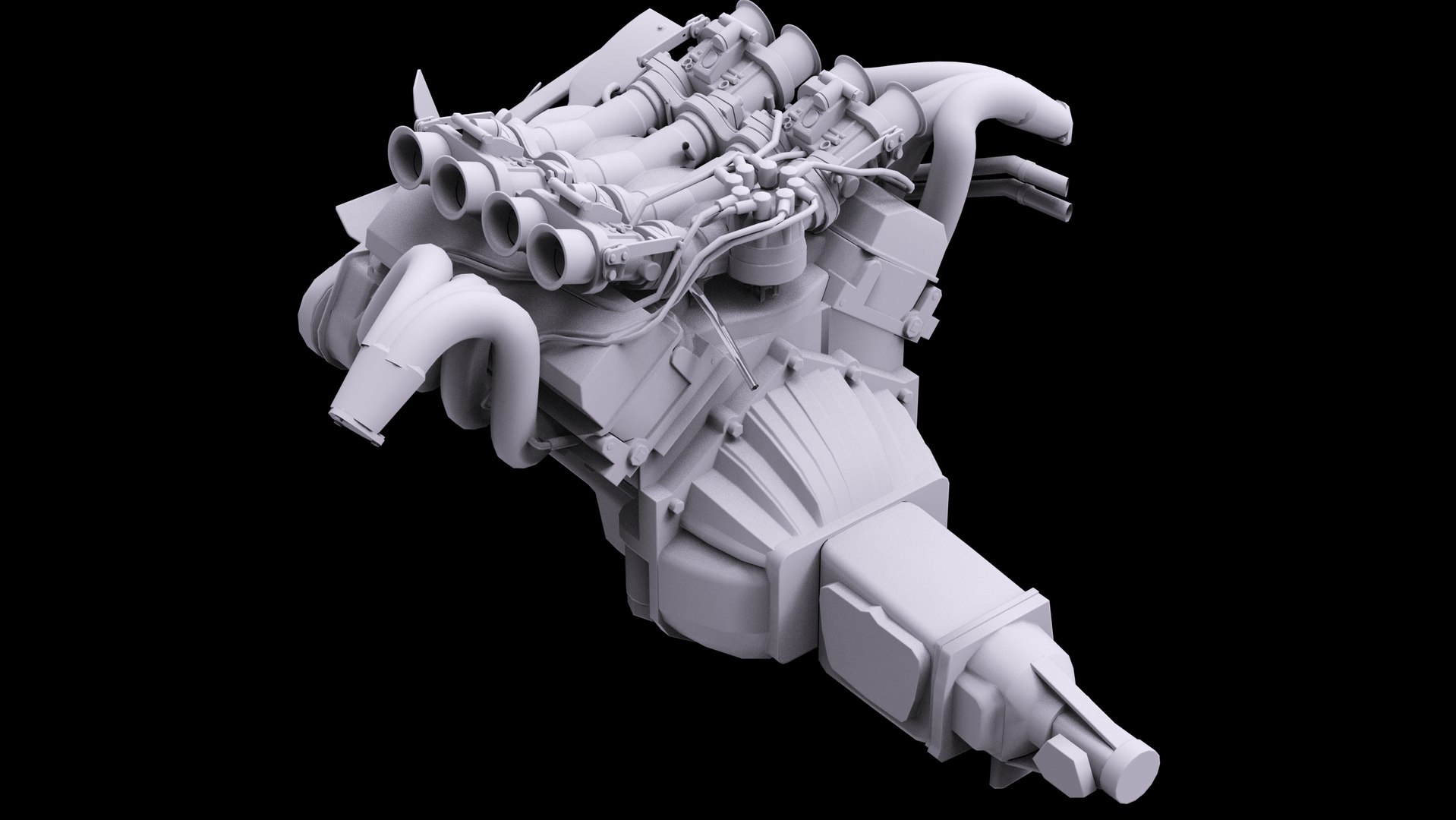 Bumblebee Z28 Camaro Custom V8 Engine 3D Model - TurboSquid 2359157