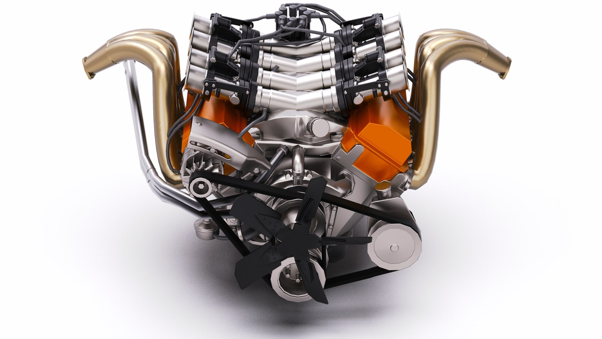 Bumblebee Z28 Camaro Custom V8 Engine 3D Model - TurboSquid 2359157