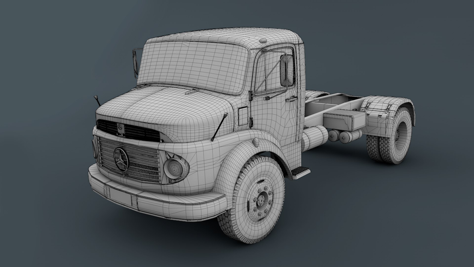 Ercedes Benz Truck 3D Model - TurboSquid 1413341