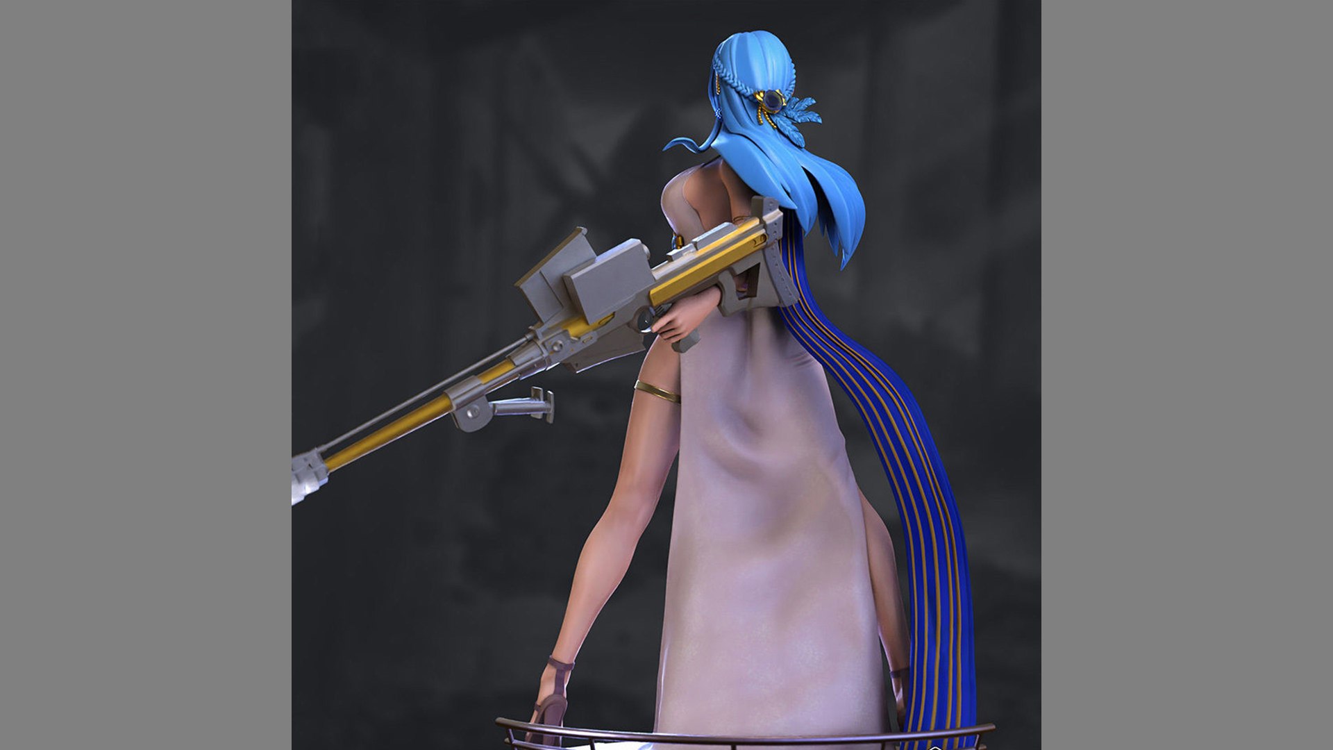 3D Helm Nikke Sculptures 3D Model Ready To Print Model - TurboSquid 2269019