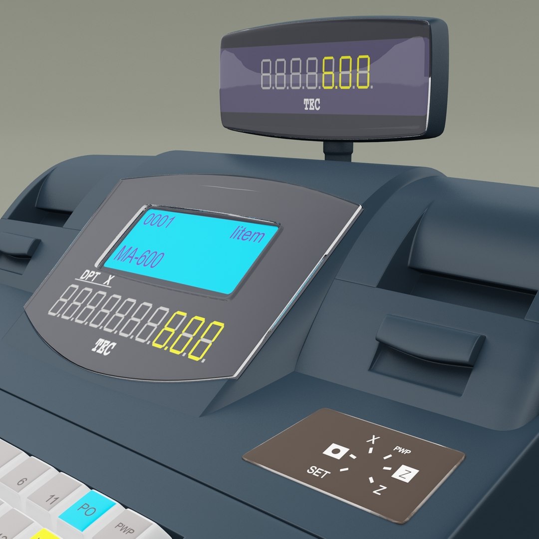 3d Cash Counter 10 Model