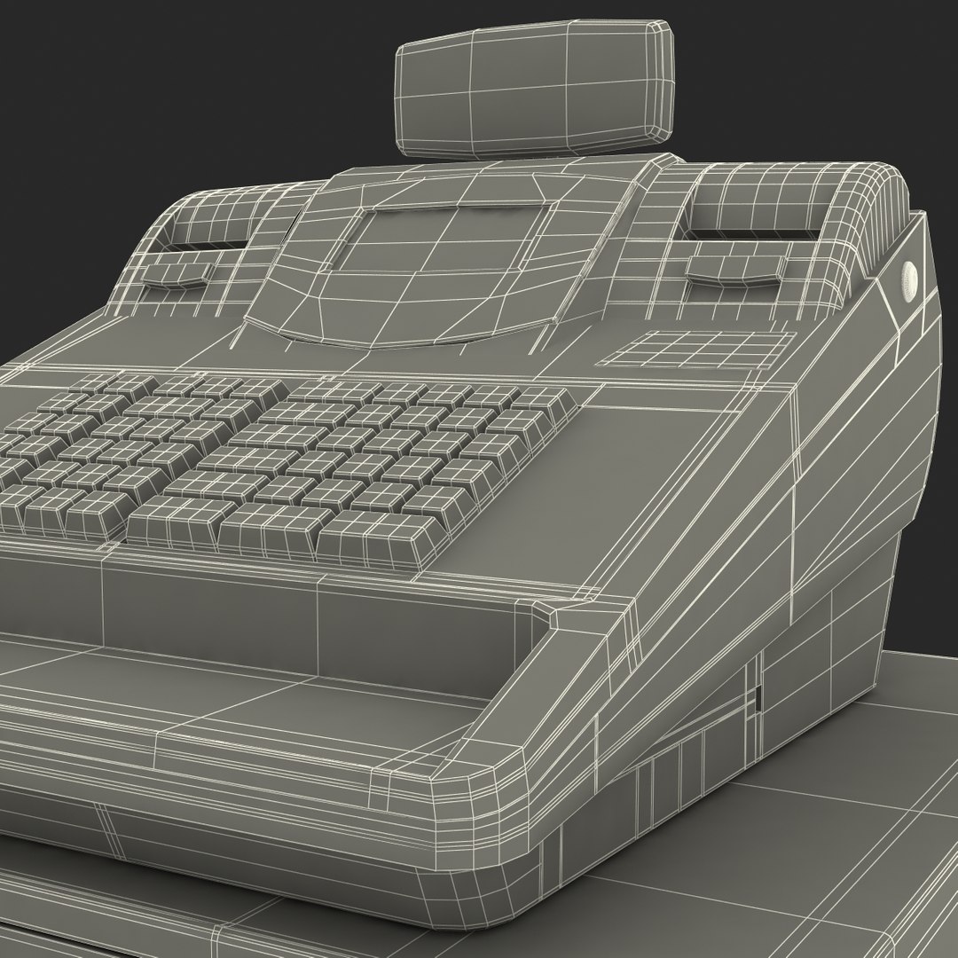 3d Cash Counter 10 Model