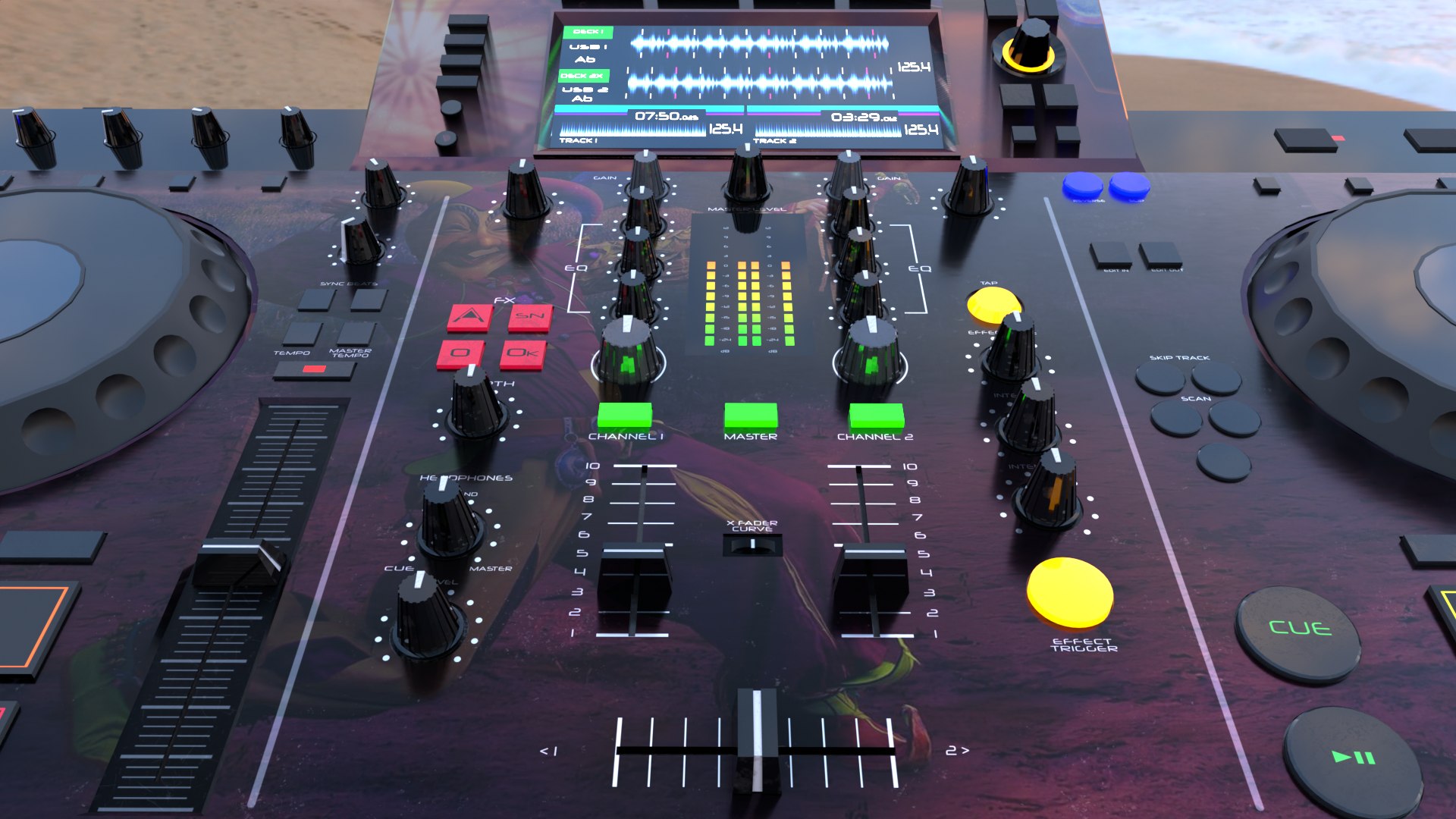 3D Model DJ Controller - TurboSquid 2292892