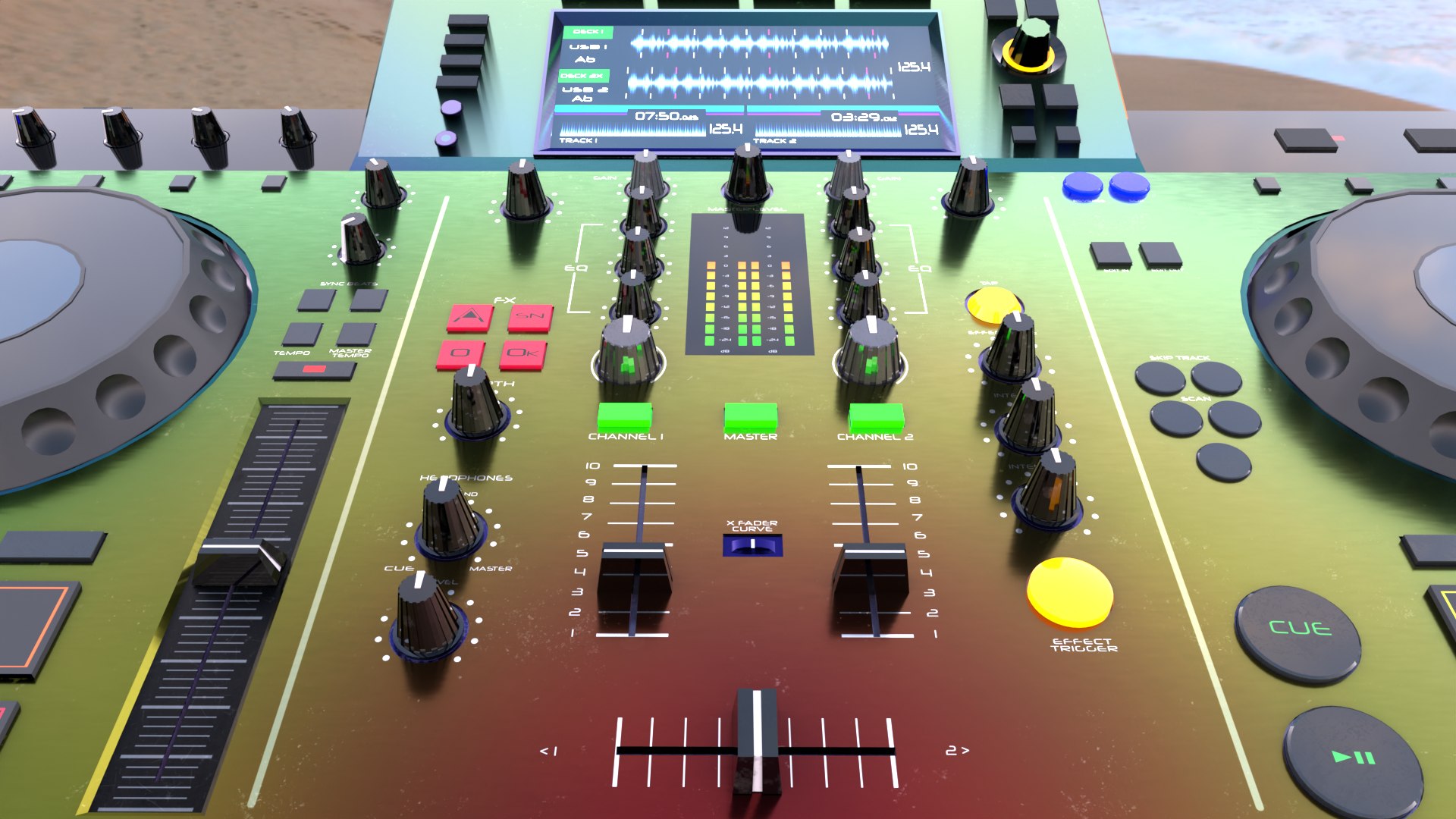 3D Model DJ Controller - TurboSquid 2292892