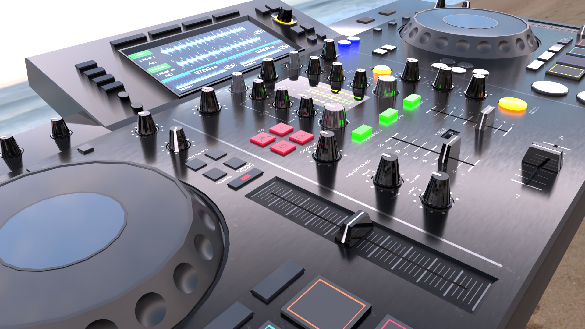 3D Model DJ Controller - TurboSquid 2292892