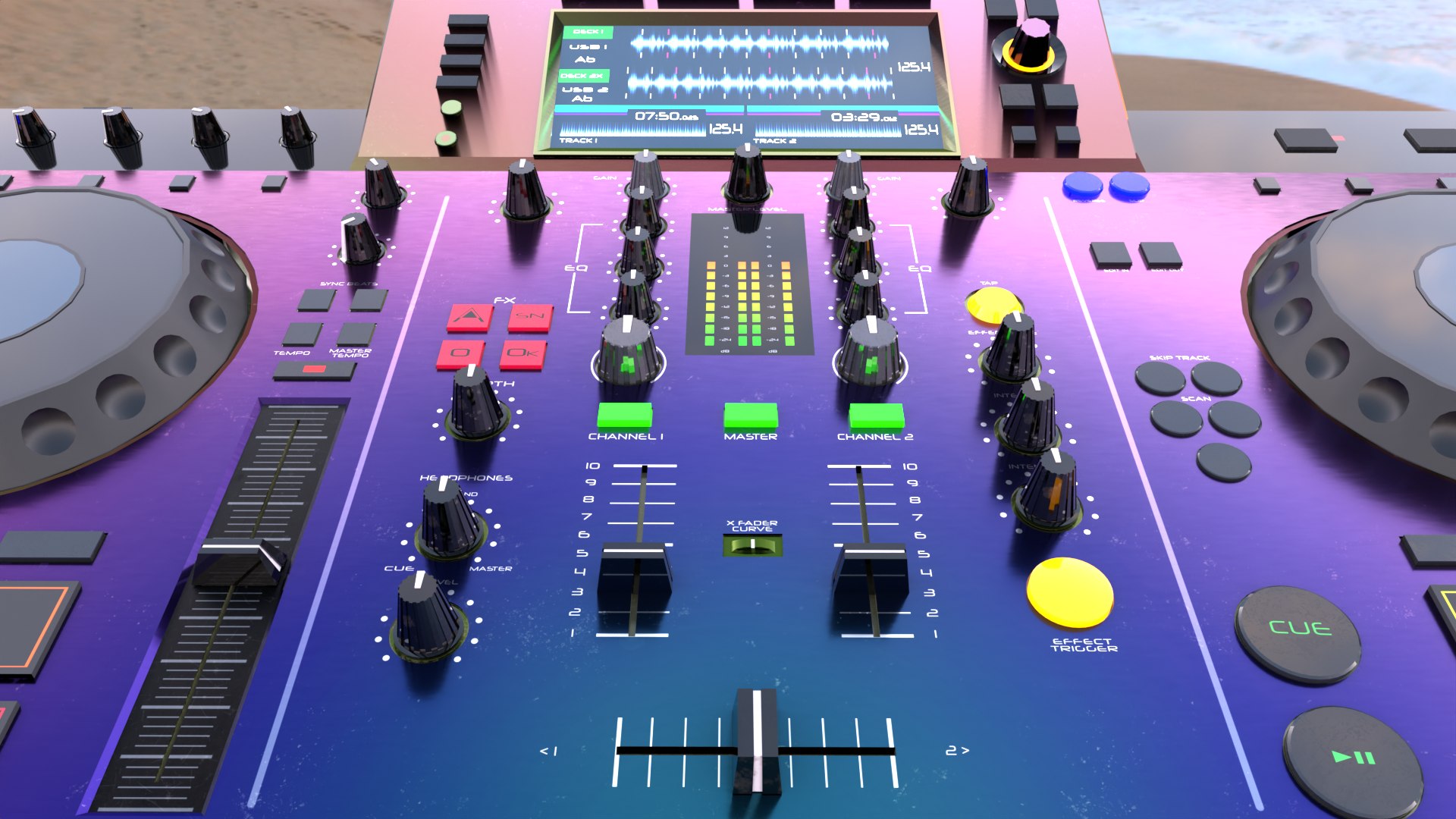 3D Model DJ Controller - TurboSquid 2292892