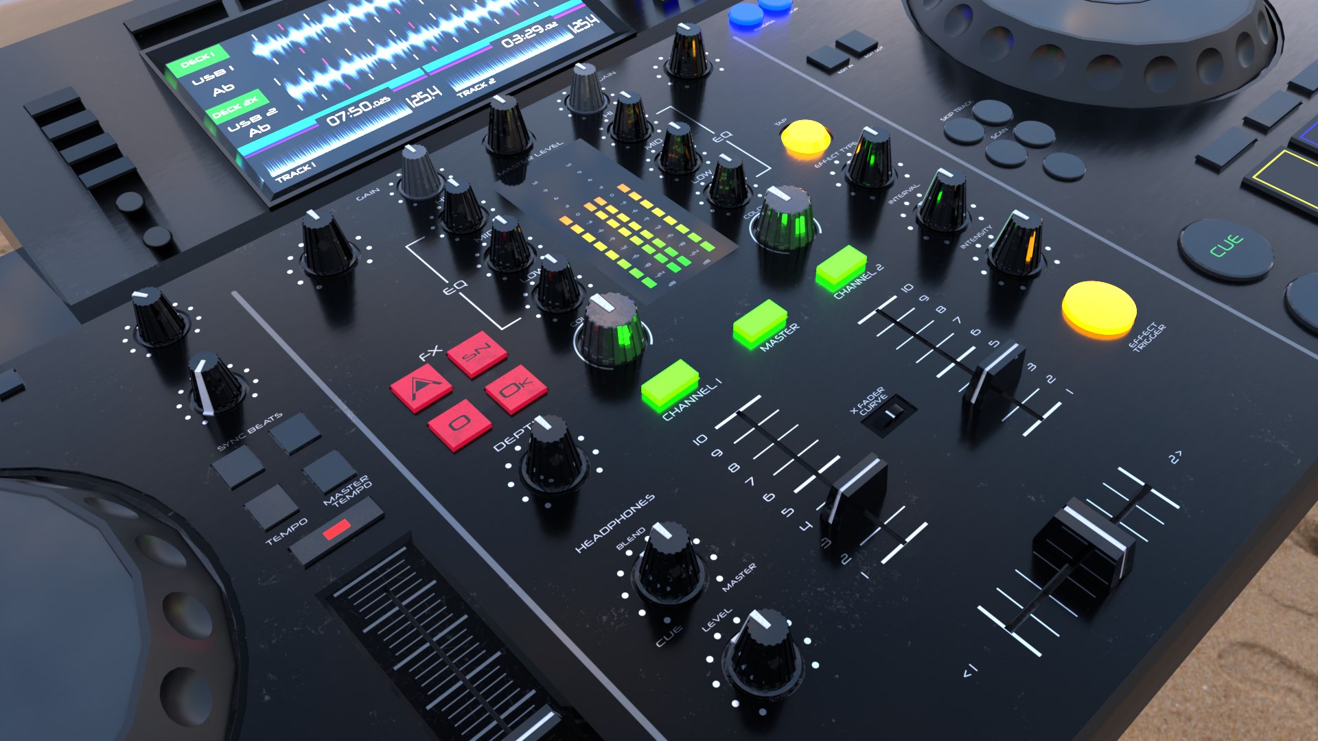 3D Model DJ Controller - TurboSquid 2292892