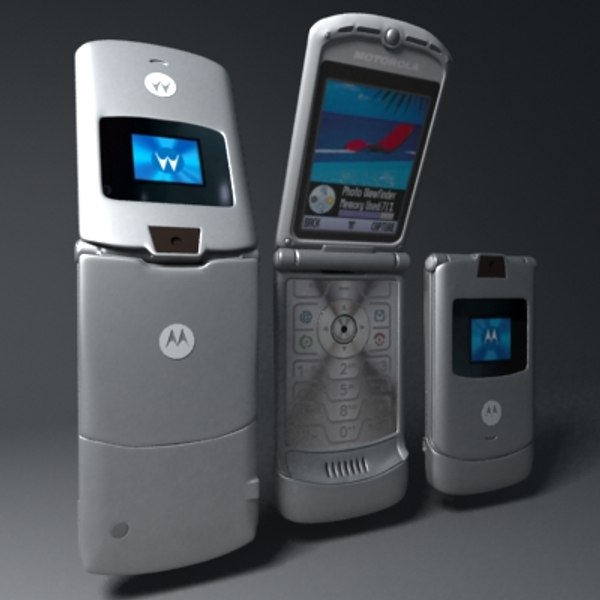 3ds max motorola v3 cellular phone