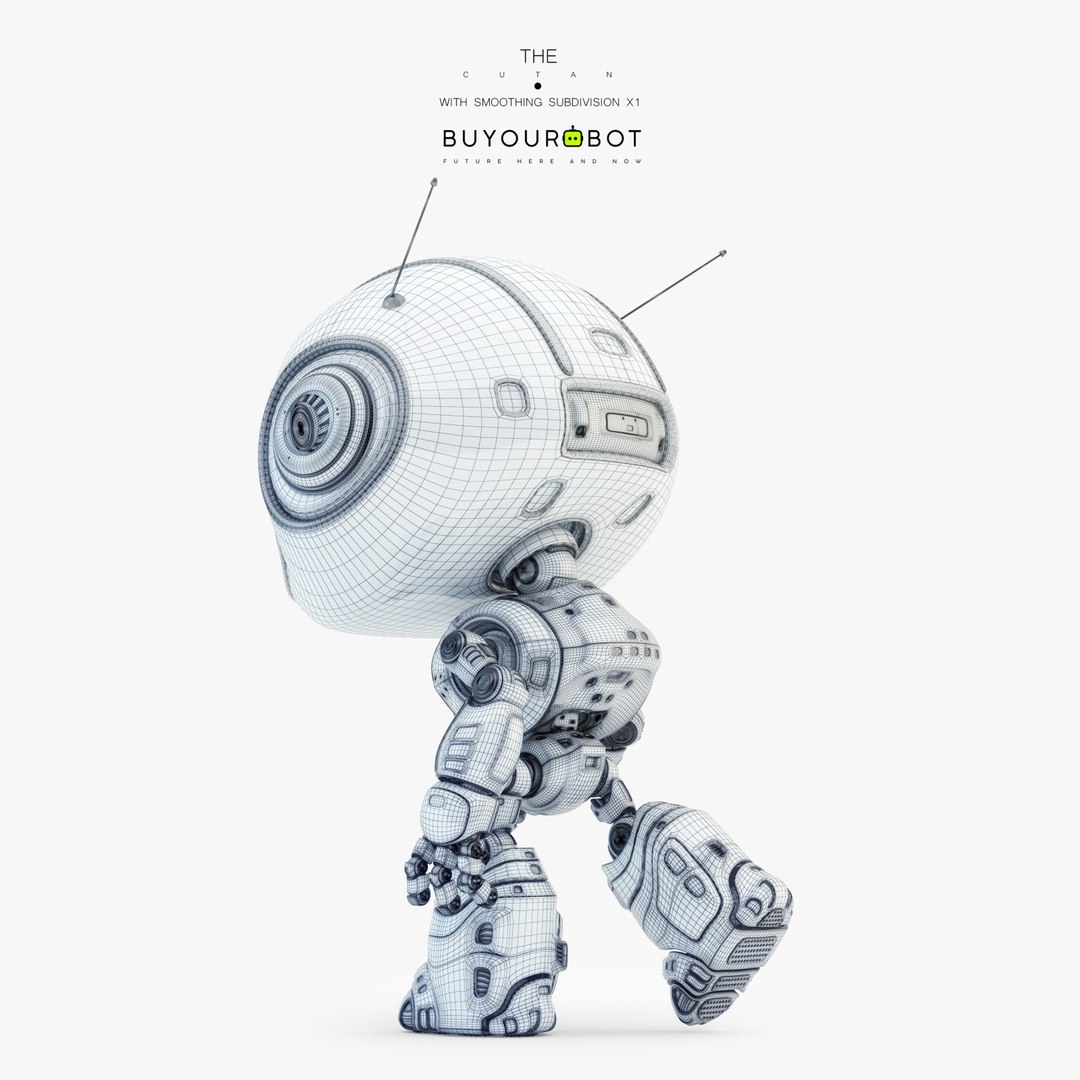 Lovely Robot - Companion 3D Model - TurboSquid 1473959