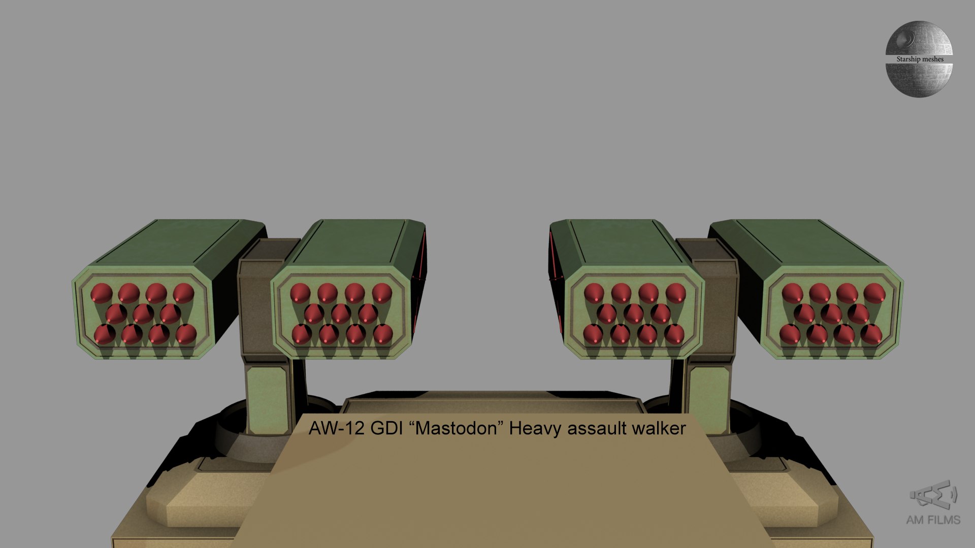 Aw-12 Mastodon Gdi Walker 3D Model - TurboSquid 1207912